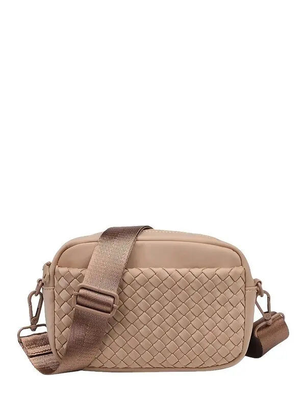 SOL AND SELENE Inspiration Woven Crossbody - Nude