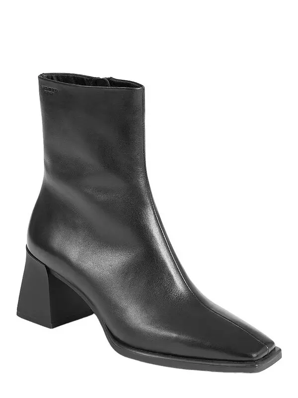 VAGABOND SHOEMAKERS Hedda Square Toe High Heel Boots - Black