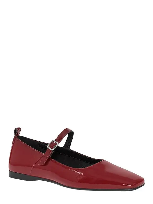 VAGABOND SHOEMAKERS Delia Ankle Strap Flats - Dark Red