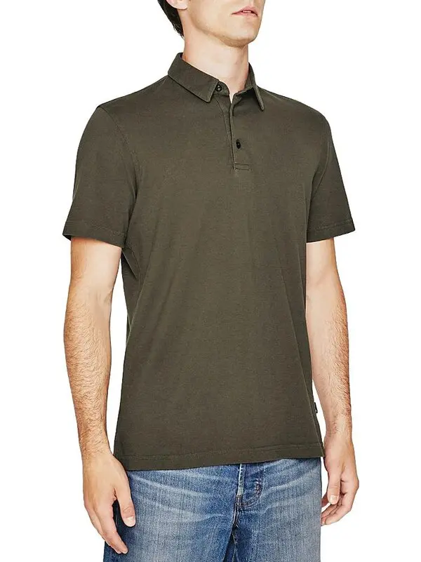Ag Bryce Short Sleeve Polo Shirt - Brown