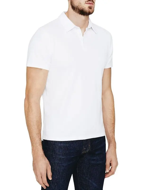 Ag Bryce Short Sleeve Polo Shirt - True White