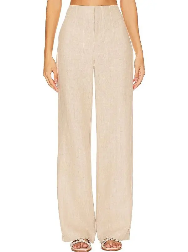Faithfull The Brand Isotta Pant In Beige - Natural
