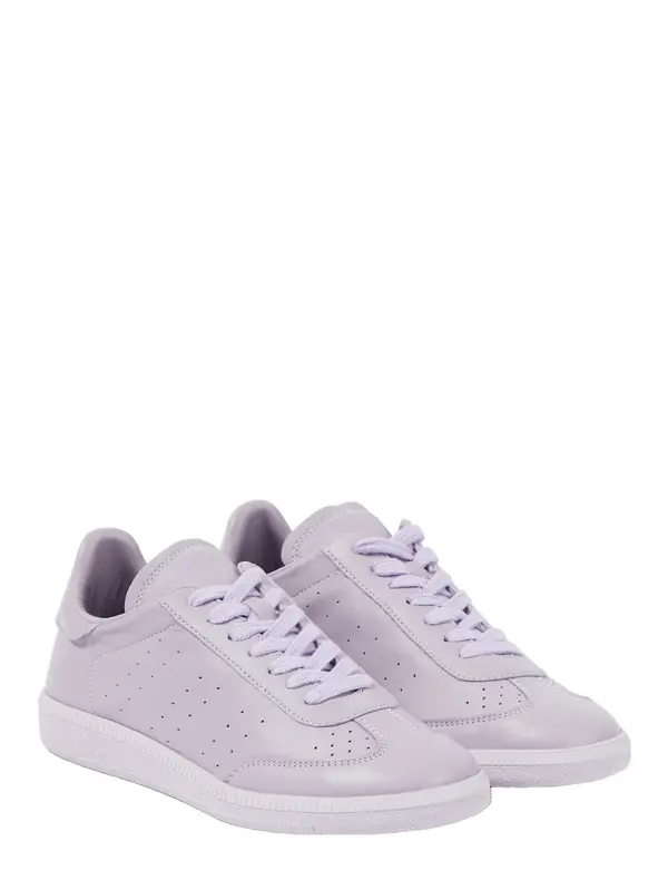 Isabel Marant Kaycee Leather Sneakers - Purple