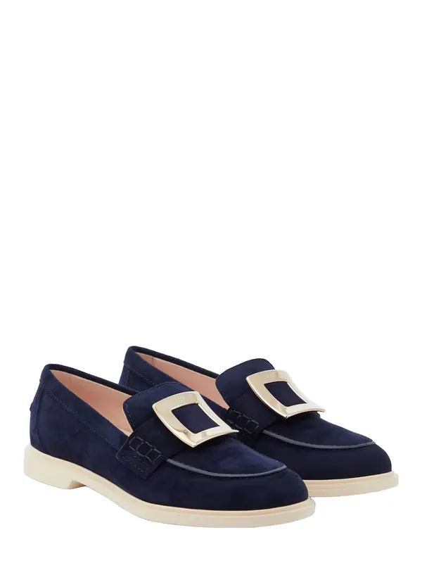 ROGER VIVIER Leather Loafers - Neutrals