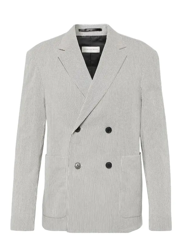 Dries Van Noten Cotton Blazer - White