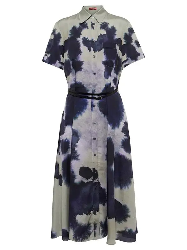 Altuzarra Kiera Printed Midi Shirt Dress - Multicoloured