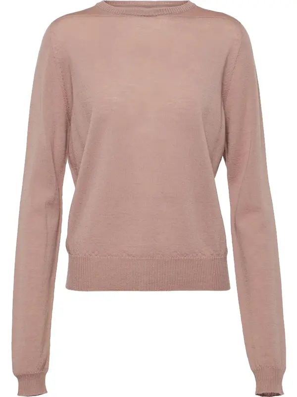 Rick Owens Maglia Wool Sweater - Pink