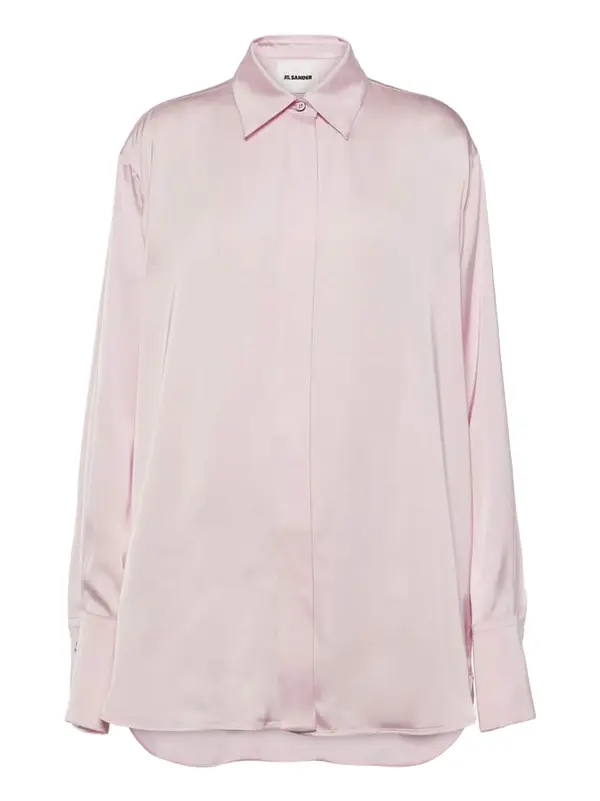 JIL SANDER Powder Satin Shirt - Pink