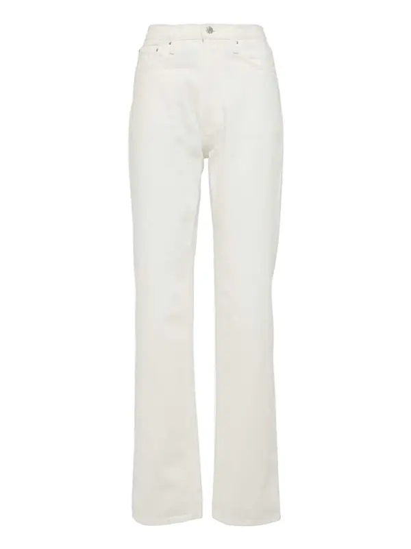 TOTEME High-rise Straight Jeans - White