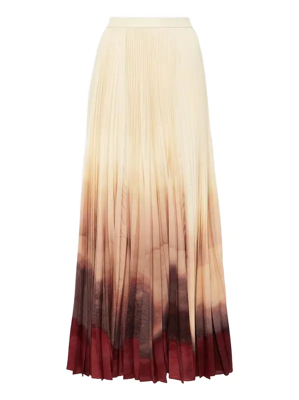 Altuzarra Sif Pleated Ombré Maxi Skirt - Multicoloured