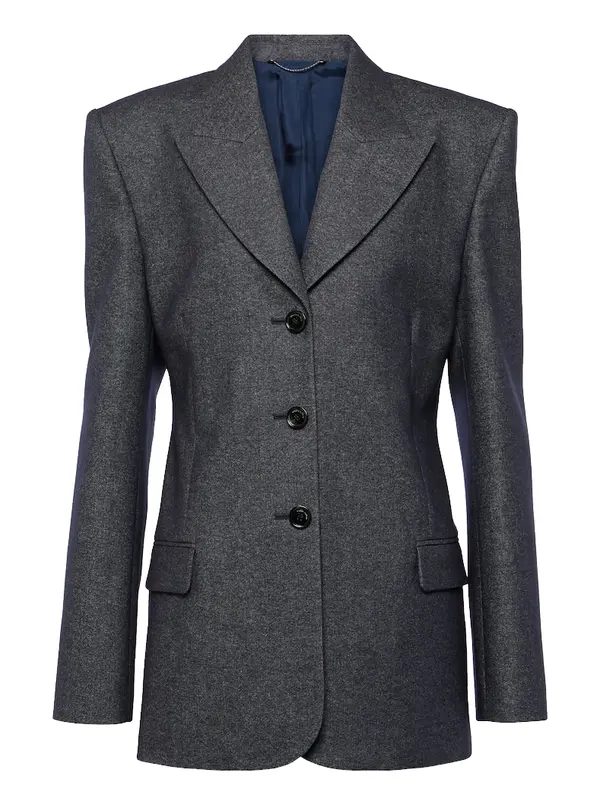 Magda Butrym Wool-blend Blazer - Blue