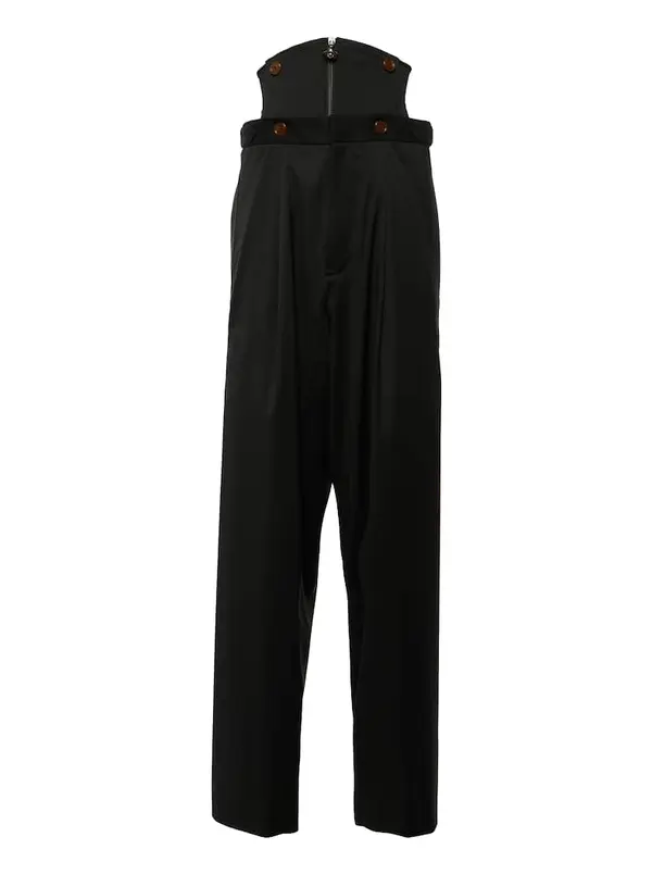 VIVIENNE WESTWOOD Corset Tapered Wool Pants - Black