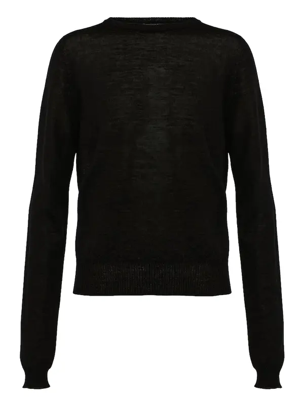 Rick Owens Maglia Wool Sweater - Black