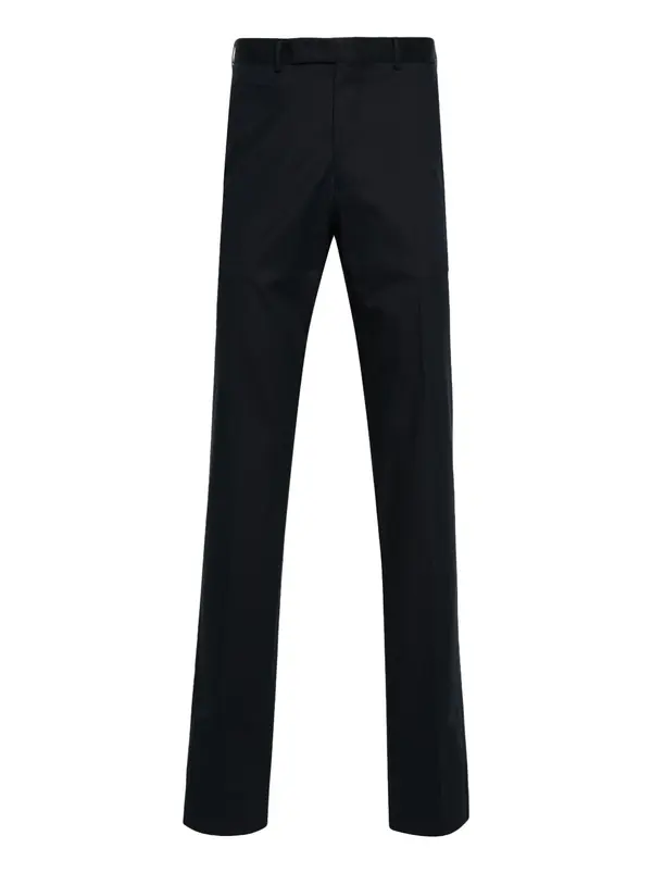 Zegna Pressed-crease Chino Pants - Blue