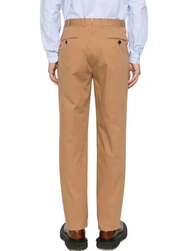 Zegna Pressed-crease Chino Pants - Brown