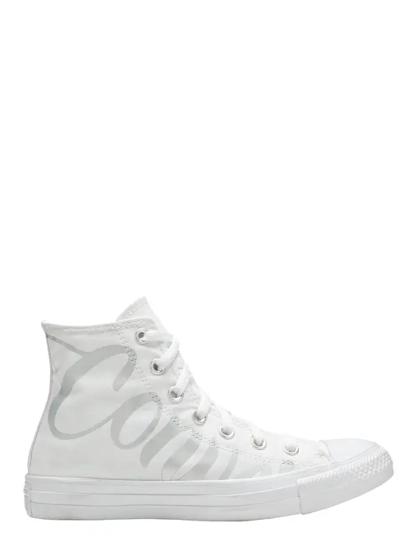 CONVERSE Chuck Taylor All Star High 'metallic Script Logo - White