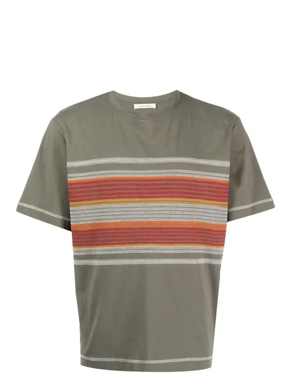 CRAIG GREEN Flatlock Stripe T-shirt - Green