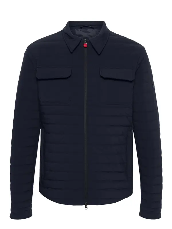 Kiton Lightweight Padded Jacket - Blue