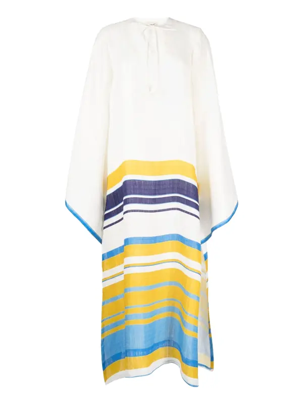 BAMBAH Moza Linen Kaftan - Multicolour