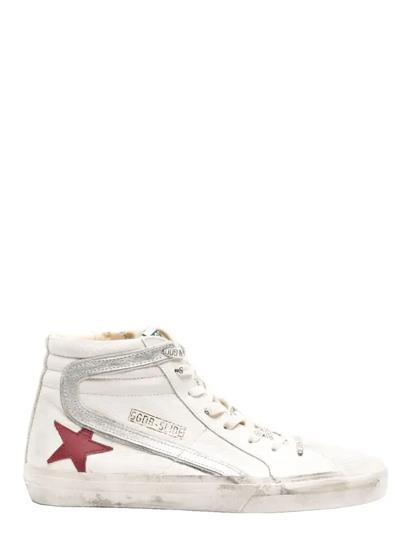 Golden Goose Star-patch Lace-up Sneakers - White