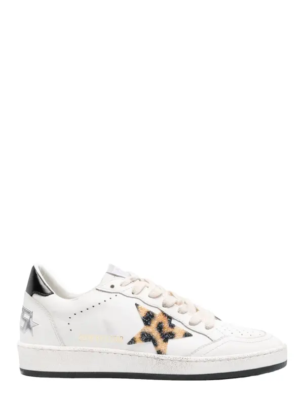GOLDEN GOOSE Ball Star Leather Sneakers - White