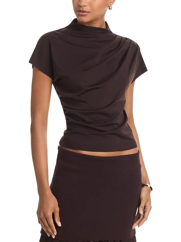 Line & Dot Lennon Top - Chocolate