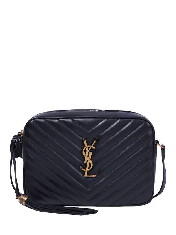Saint Laurent Lou Quilted Leather Shoulder Bag - Blue