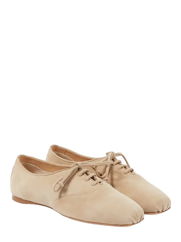 Gabriela Hearst Maya Leather Flats - Beige