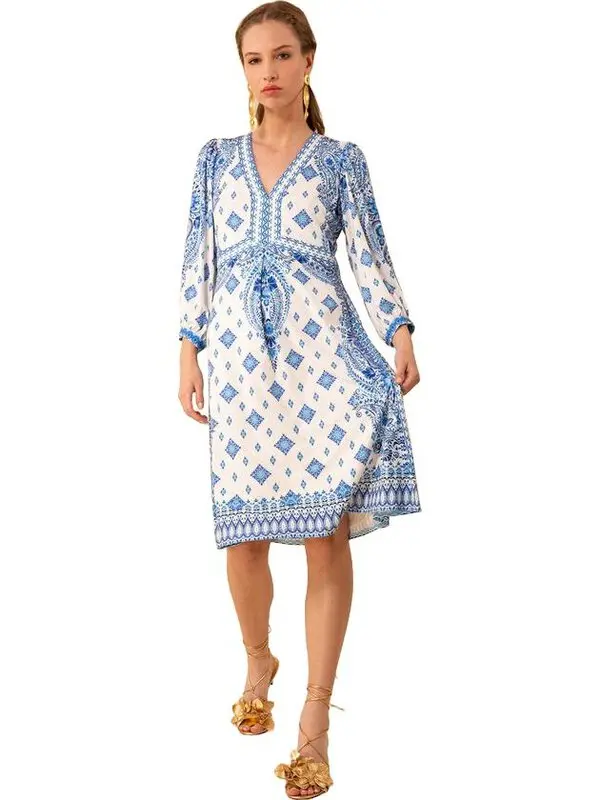 Hale Bob Reagan Jersey Dress - Blue