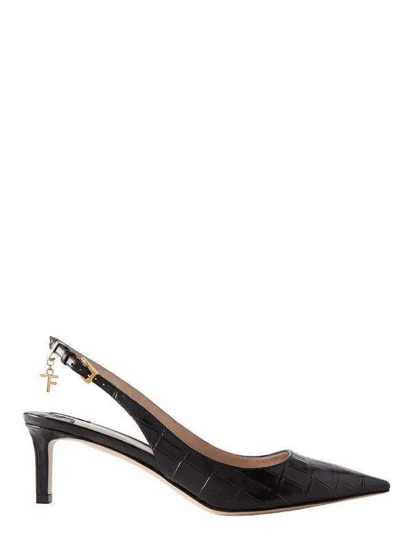 TOM FORD Angelina Logo-embellished Pumps - Black