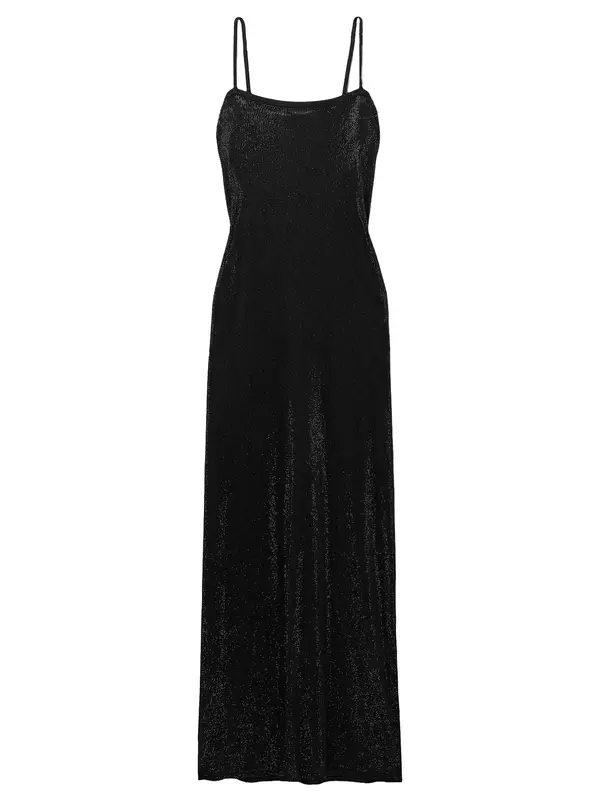 Alexander Wang Crystal-embellished Jersey Midi Dress - Black
