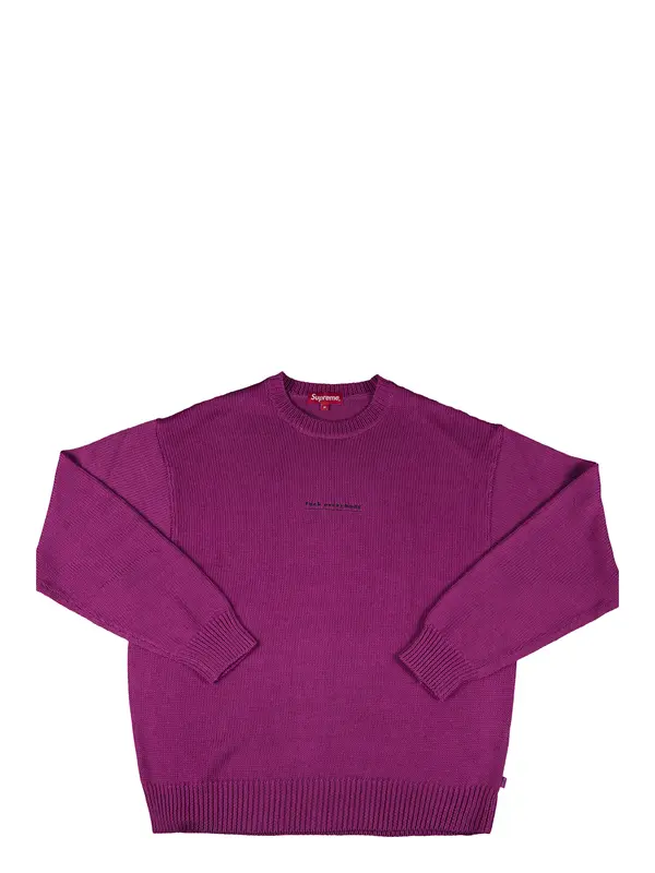 Supreme Fuck Everybody Sweater - Purple
