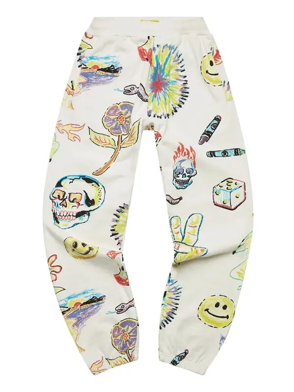 MARKET Smiley Coloring Book Aop Sweatpants - Cream