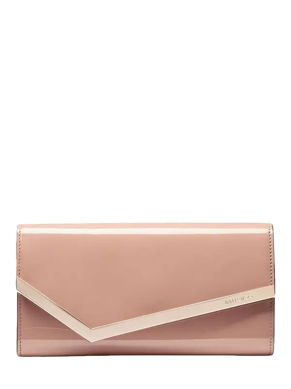 JIMMY CHOO Emmie Leather Clutch Bag - Pink