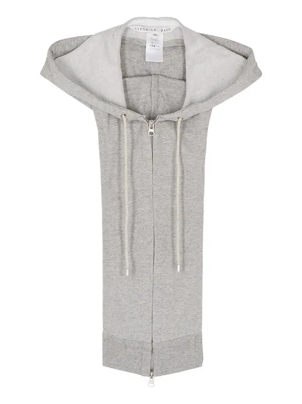 Veronica Beard Hooded Cotton Dickey - Grey