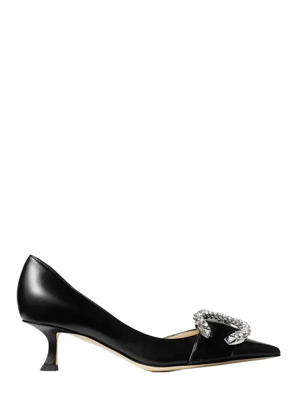 JIMMY CHOO 50mm Melva D'orsay Leather Pumps - Black