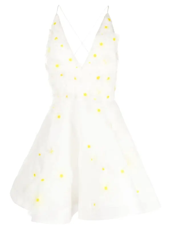Zimmermann Matchmaker Daisy Mini Dress - White