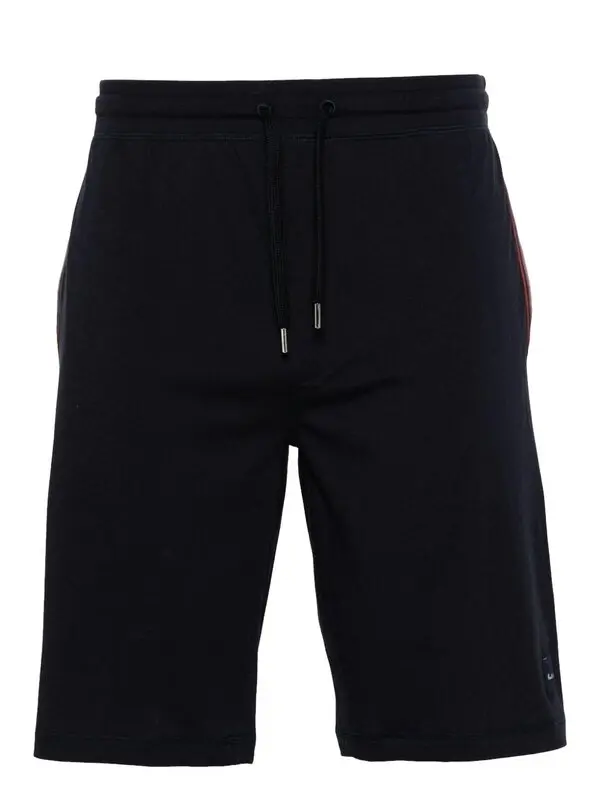Paul Smith Logo-patch Jersey Shorts - Blue