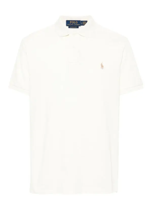 Polo Ralph Lauren Polo Pony Cotton Polo Shirt - Neutrals