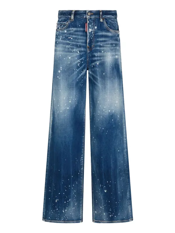 Dsquared2 San Diego Wide-leg Jeans - Blue