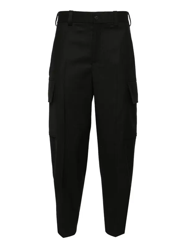 Neil Barrett Tapered Cargo Trousers - Black