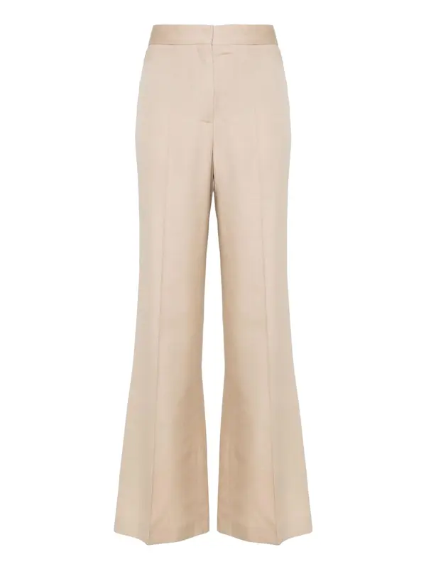 Stella McCartney High-waisted Flared Trousers - Neutrals