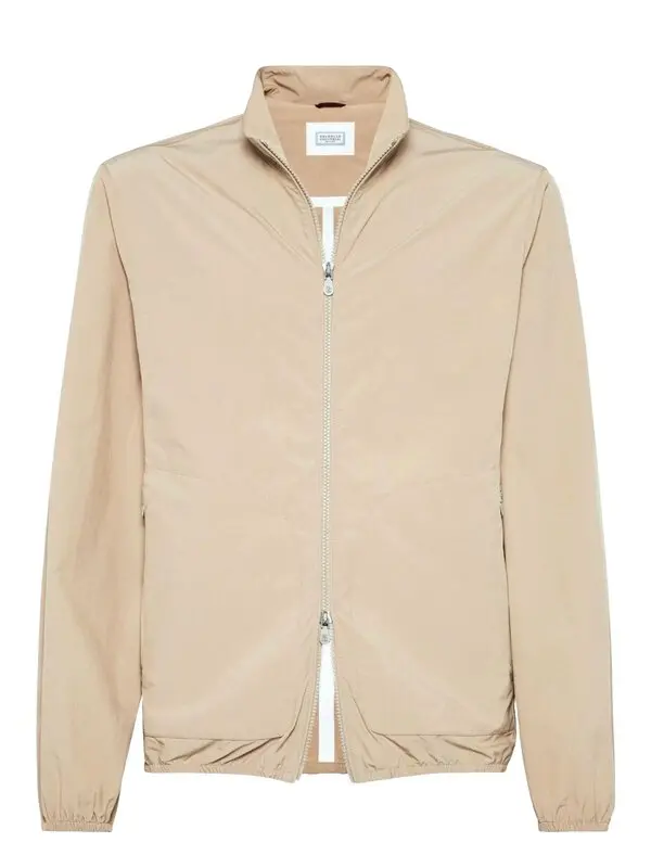 Brunello Cucinelli Zip-fastening Windbreaker Jacket - Neutrals