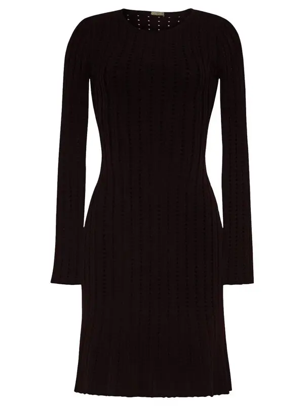 Adam Lippes Pointelle-knit Minidress - Black