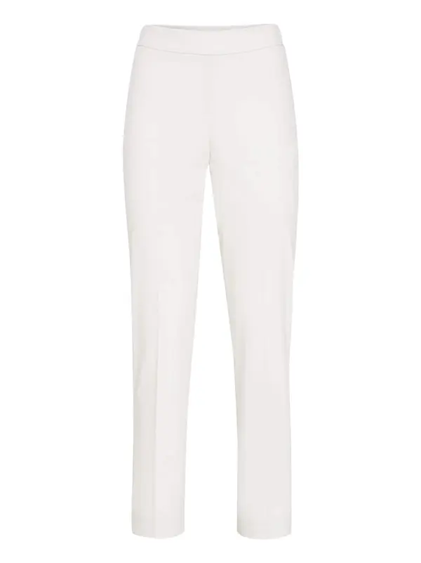 Brunello Cucinelli Stretch-cotton Capri Trousers - Neutrals