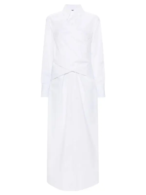 Fabiana Filippi Crossover-detail Shirtdress - White
