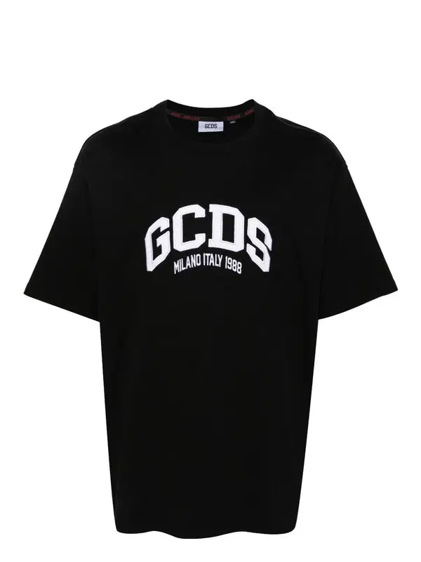 Gcds Lounge Cotton T-shirt - Black