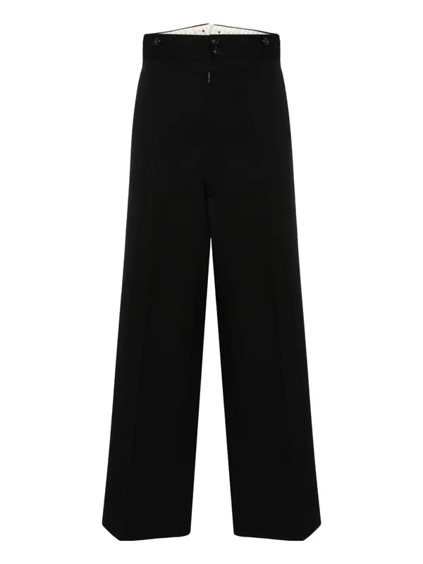 MAISON MARGIELA Cavalry Straight-leg Trousers - Black