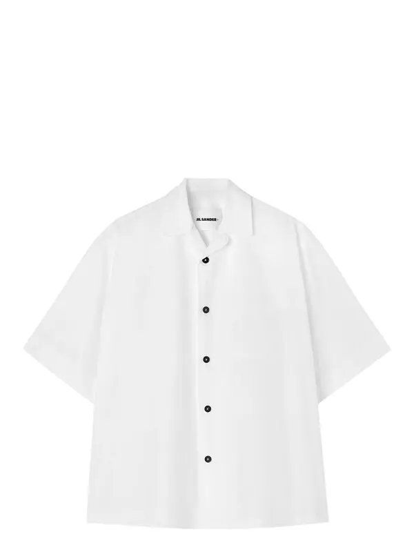 JIL SANDER Short-sleeve Cotton Shirt - White