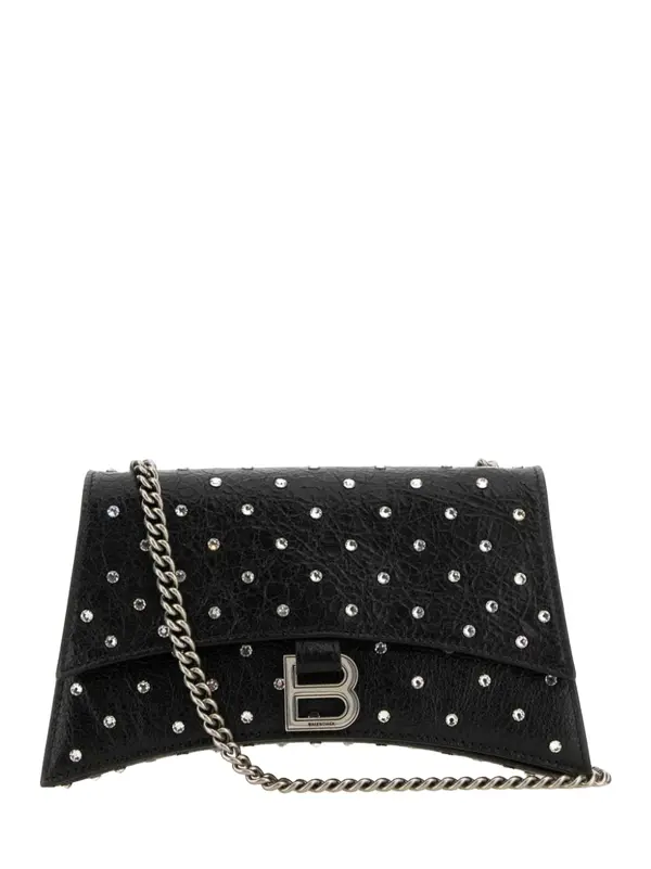 Balenciaga Small Crush Shoulder Bag - Black
